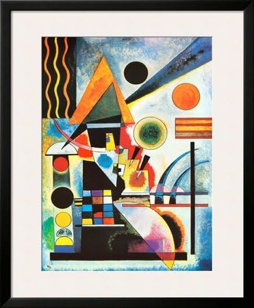 Amazon.com: Balancement Framed Art Poster Print by Wassily Kandinsky ...
