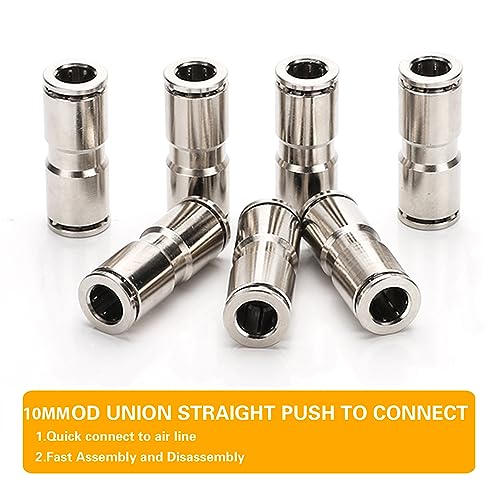 Snapklik.com : 10mm Union Straight Push To Connect Fittings Stainless ...