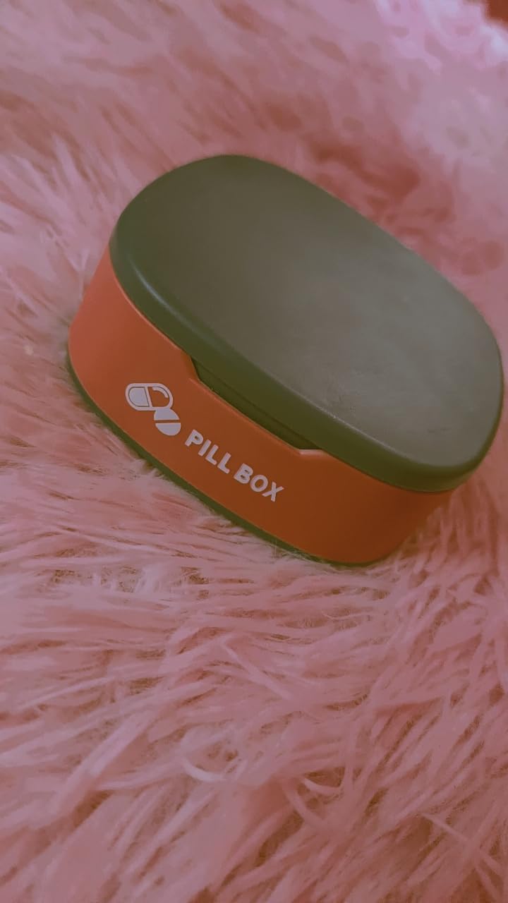 Wolpin Pill Medicine Organiser Box 4 Sections, Medicine Reminder ...