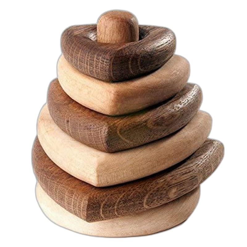 Amazon.com: Wooden Stacker Stacker Blocks. Wooden figure : Handmade ...