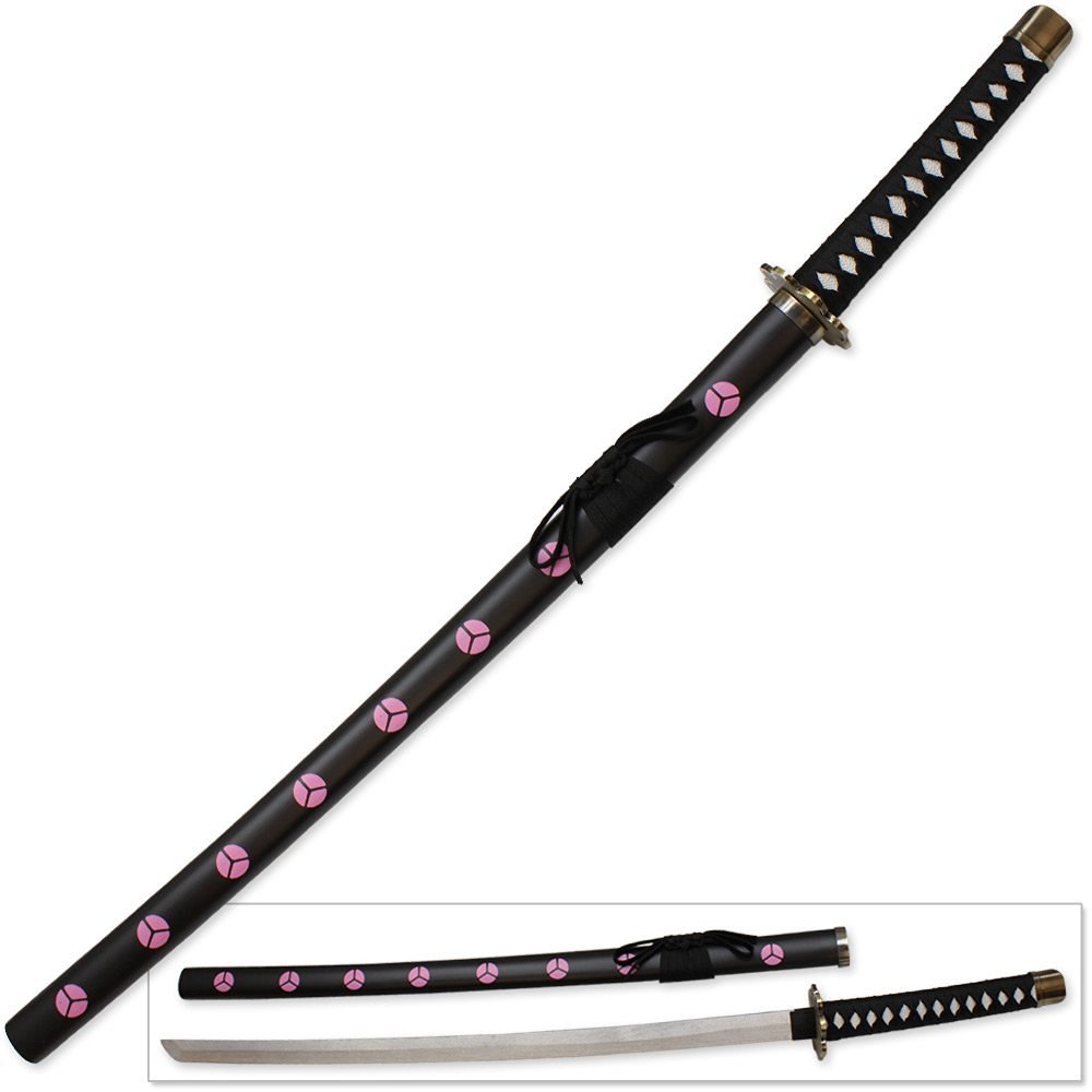 Buy One Piece Anime Metal Roronoa Zoro Shusui Sword - O Wazamono (Pink ...