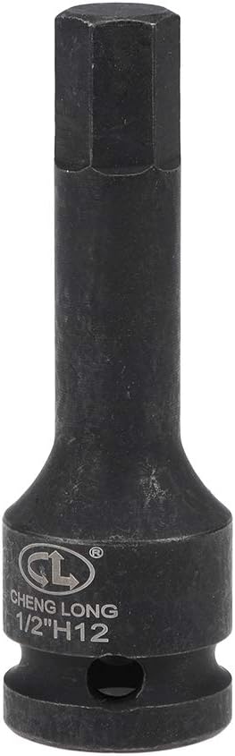 Amazon.com: uxcell 1/2" Drive x H12 (12mm) Impact Hex Bit Socket ...