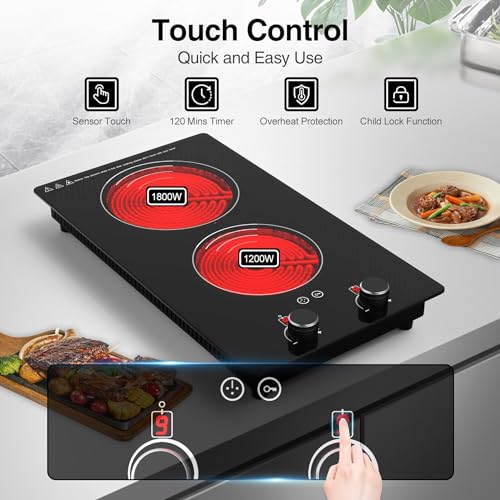 Snapklik.com : VBGK Electric Cooktop,110-220v Plug In Electric Burner ...