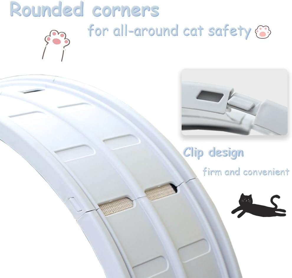 GYKLE Cat Exercise Wheel, Cat Treadmill Running Wheel with Carpeted ...