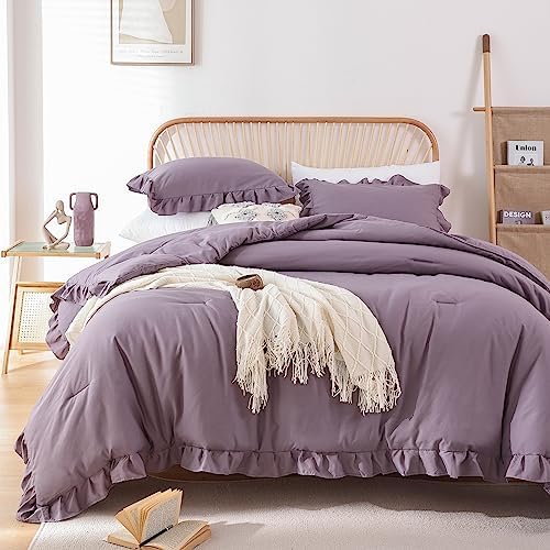 Amazon.com: Bedsure Tufted Boho Comforter Set King Size - Grayish ...