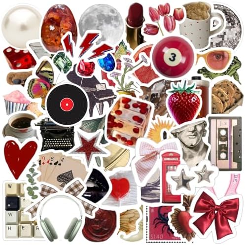 Amazon.com: 100PCS Y2K Vintage Aesthetic Stickers,Retro Book Stickers ...