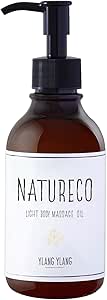 Amazon | NATURECO マッサージオイル 200ml イランイラン ボディオイル マッサージ オーガニック 全身 保湿 ケア 乾燥肌 乾燥 アロマ 水溶性 日本製 ボディ用 大容量 ...