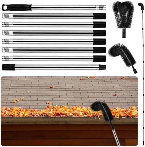 Zhichen star Gutter Cleaning Tools from the Ground - 10.5 FT Adjustable ...