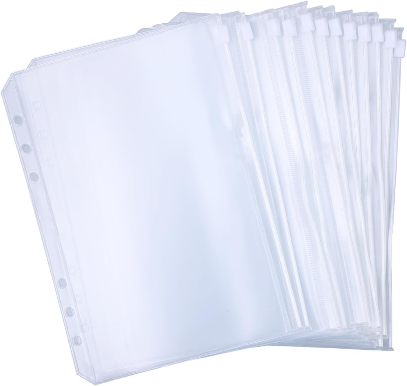 Amazon.com : Bremorou 12 Pcs A5 Binder Pockets A5 Size 6 Holes Binder ...