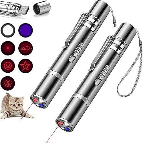 AIERSA Automatic Cat Toys with LED Light,Upgraded Lengthened Light Head ...