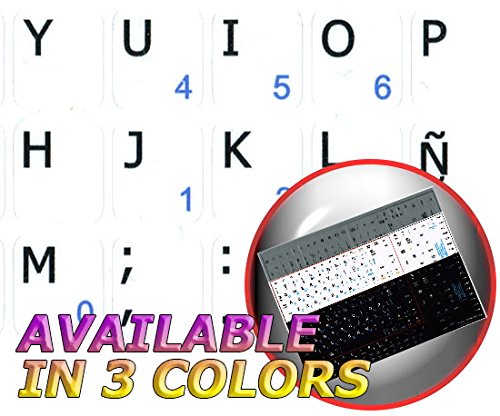 Amazon.com: SPANISH LATIN AMERICAN NOTEBOOK NON-TRANSPARENT KEYBOARD ...