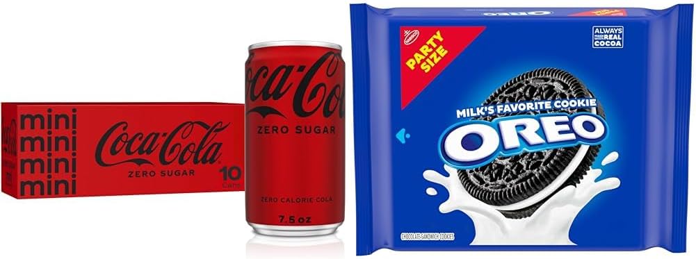 Amazon.com : Coca-Cola Coke Zero Sugar Diet Mini Soda Soft Drinks 7.5 ...