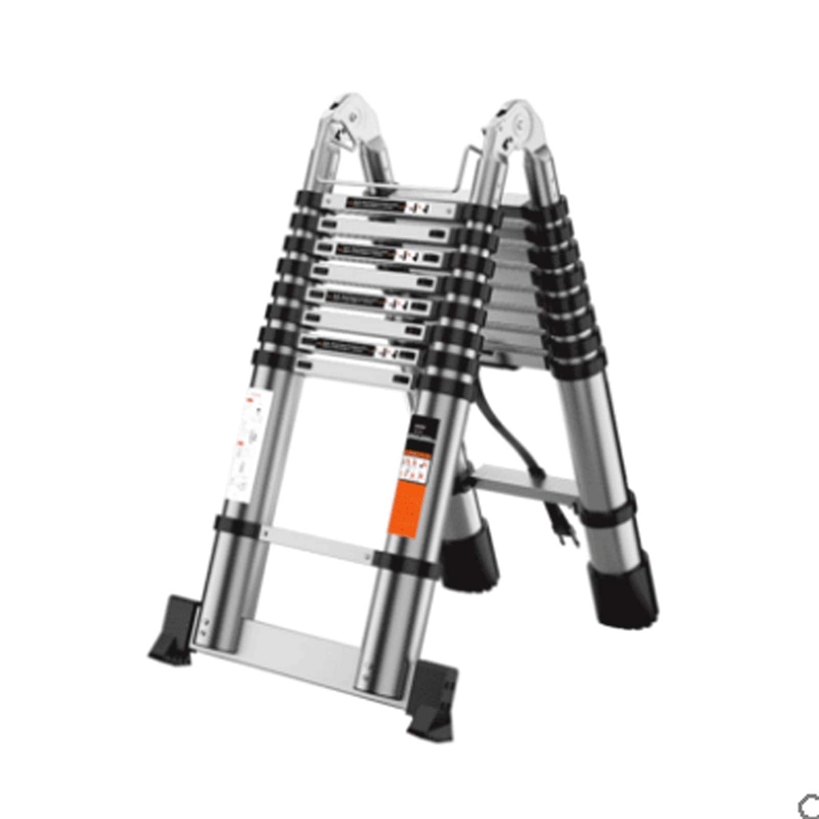 Buy Ladder 20 FT Aluminum Telescoping Ladder, One-Button Retraction ...