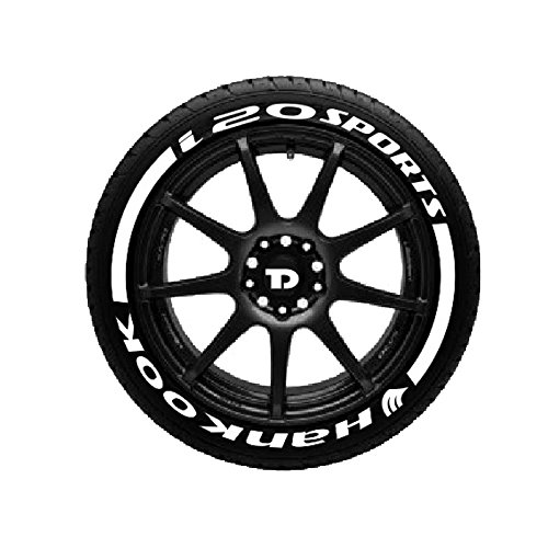 TYRE DÉCOR Customized Permanent Rubber Tyre 3D Stickers for Car Tyre ...
