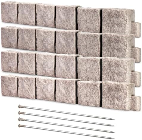 Amazon.com : Orsong Faux Stone Edging，Garden Edging Border Stone ...