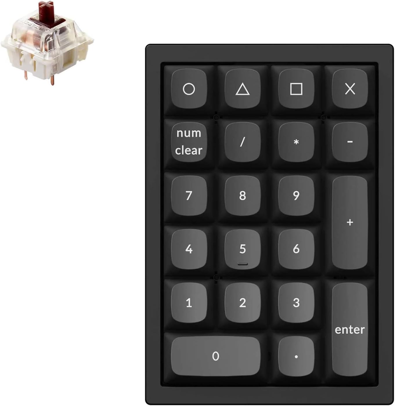 Amazon.com: Keychron Q0 QMK/VIA Mechanical Numeric Keypad, Hot ...