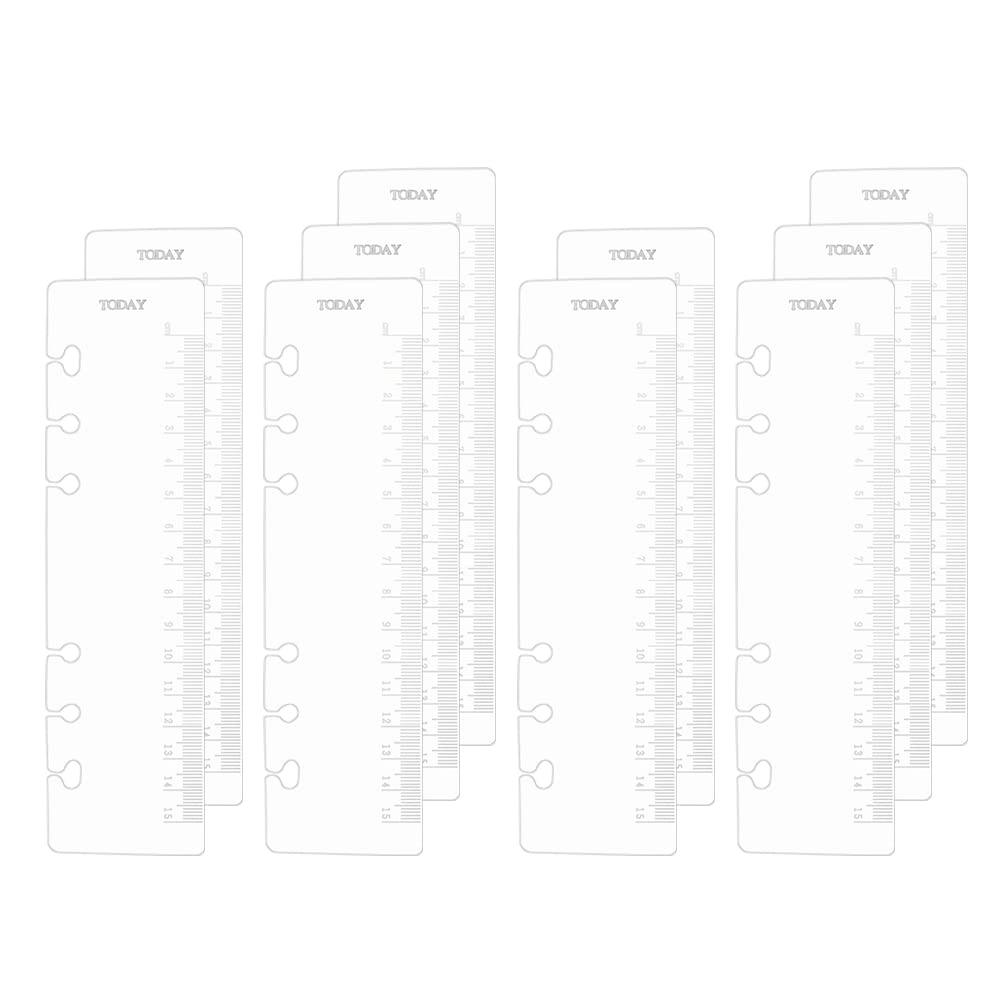 Amazon.com: 10pcs A6 Binder Dividers Ruler Hot Stamping 15cm Scale 6 ...