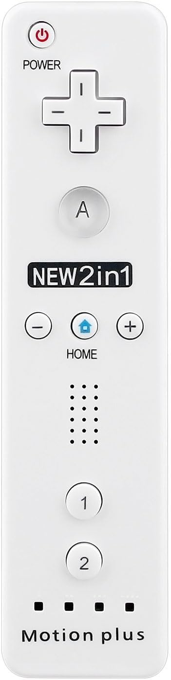 OSTENT 2 in 1 Remote Controller Built in Motion Plus for Nintendo Wii ...