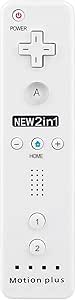 OSTENT 2 in 1 Remote Controller Built in Motion Plus for Nintendo Wii ...