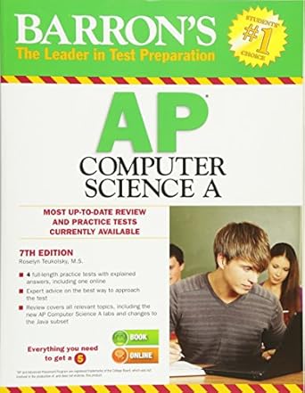 Amazon.com: Barron's AP Computer Science A: 9781438005942: Teukolsky M ...