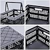 Amazon.com - Jandson 2 Packs Plastic Folding Storage Crate with Handle ...