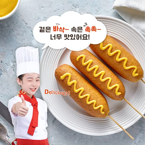 (1 lb Upgrade!) Korean Style Corndog Mix Hot dog Batter Mix for 15~20 ...