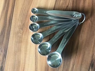 Amazon.com: Smithcraft Measuring Cups and Spoons Set, Copper Measuring ...