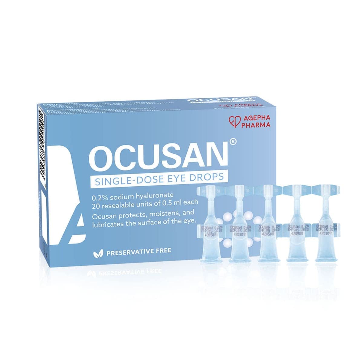 Buy Ocusan Single Dose Eye Drops | Eye Drops for Dry Eyes | Lubricant ...