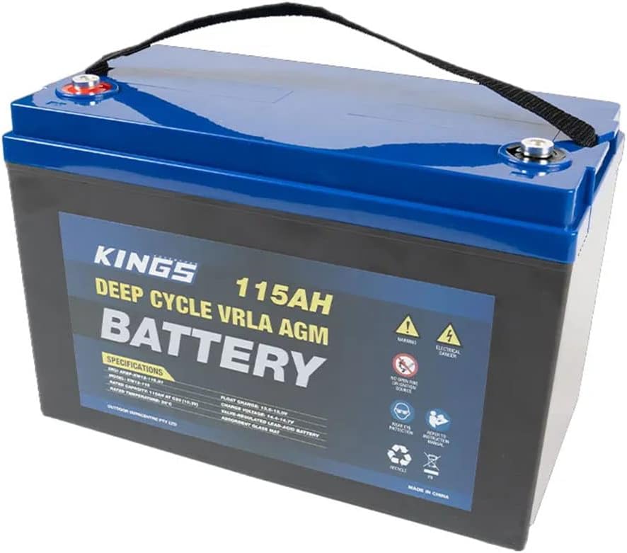 KINGS 115AH 12V AGM DEEP CYCLE BATTERY : Amazon.com.au: Automotive
