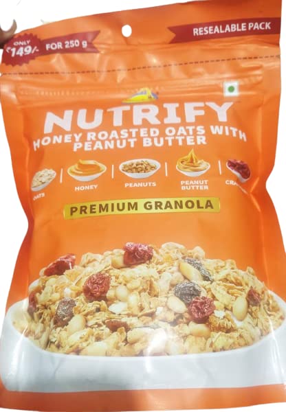 Sundrop Nutrify Honey Roasted Oats With Peanut Butter, Almonds ...