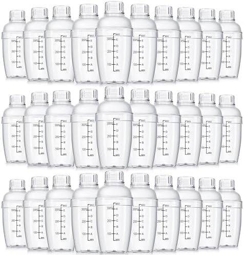 Amazon.com: 10 Pcs Plastic Cocktail Shaker Set, Including 8 Pcs 24 oz ...