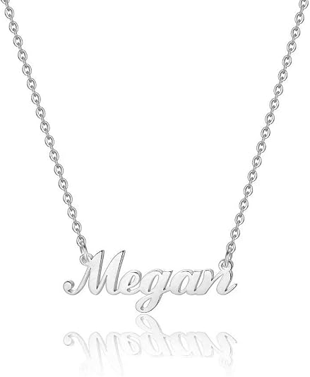 Amazon.com: Hidepoo Megan Jewelry Necklace – Personalized Name Pendant ...