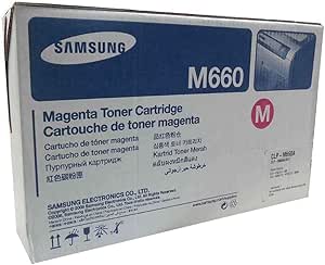 Amazon.com: Samsung CLP-M660A Laser Toner Cartridge, Works for CLP-610, CLP-610ND, CLP-660, CLP ...