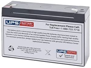 Amazon.com: UPSBatteryCenter® 6V Compatible Battery for Panasonic LC ...