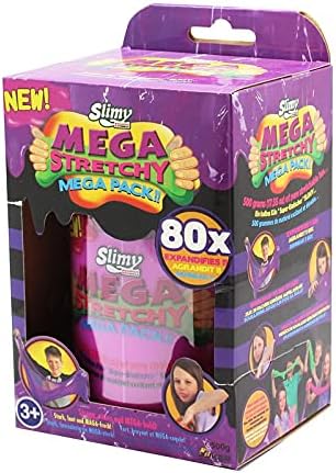 Slimy Mega Stretchy | 500 g Original Slimy Play Mass in Purple | For ...