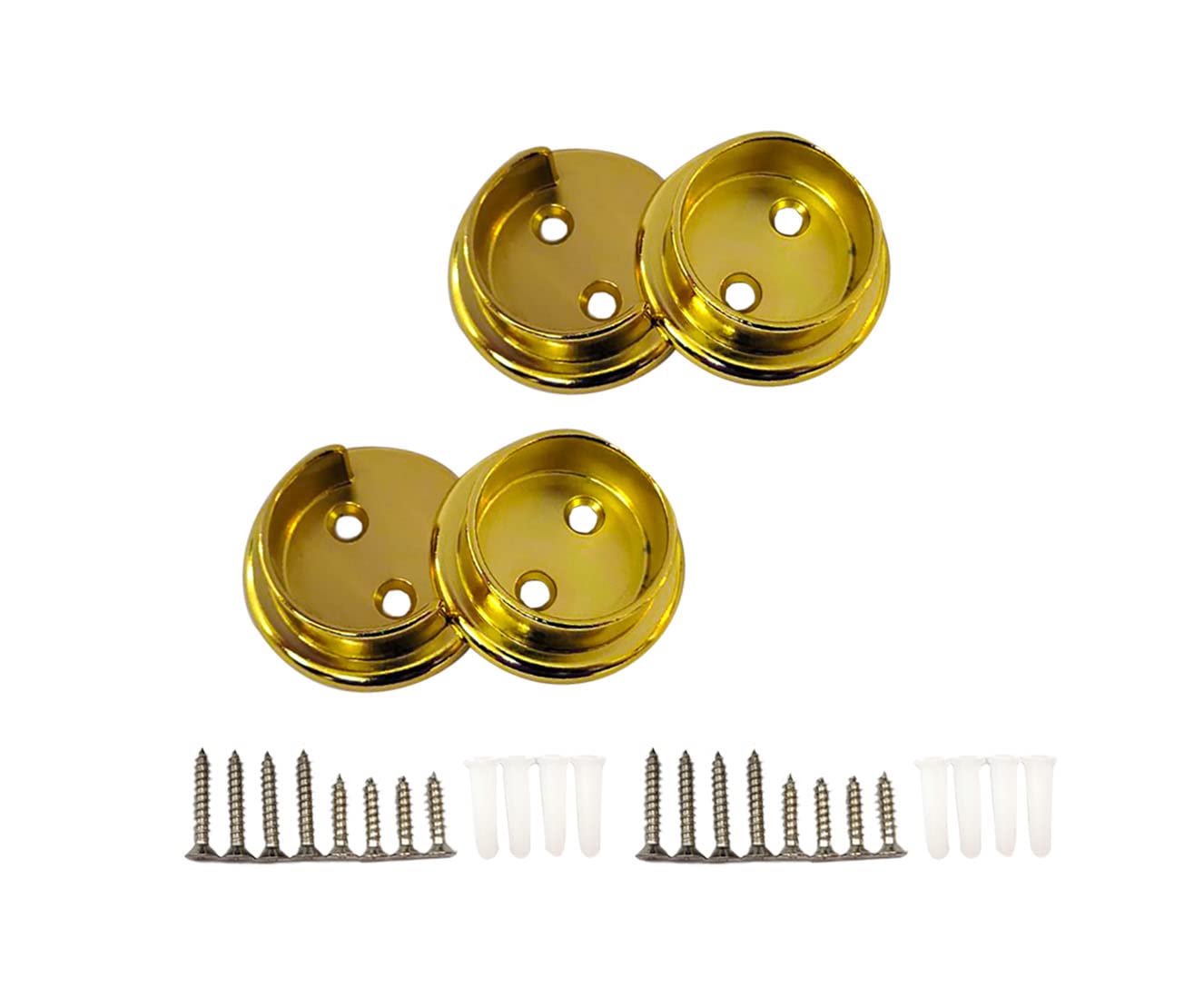 Amazon.com: QCAA Heavy Duty Solid Metal Closet Rod Socket Set, 1-3/8 ...