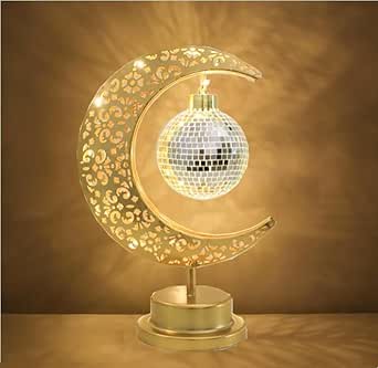 Novelty Disco Night Light Table Lamps Moon Ramadan Lamp Hanging ...
