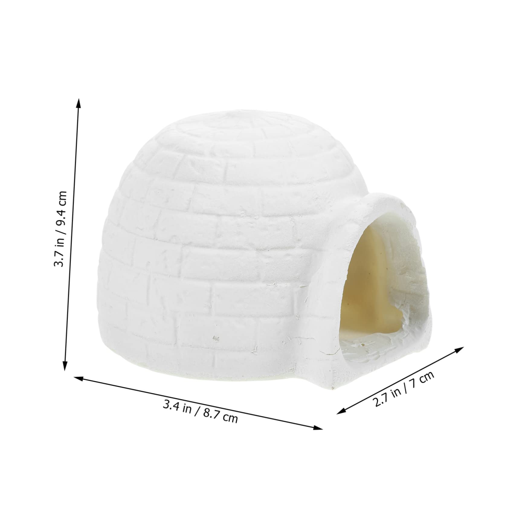 CIYODO Simulation Igloo Toddler Toy Home Decorations Fox Toys Resin Ice ...
