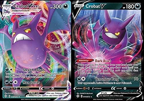 Amazon.com: Pokemon Crobat Vmax & V - Shining Fates - Ultra Rare ...