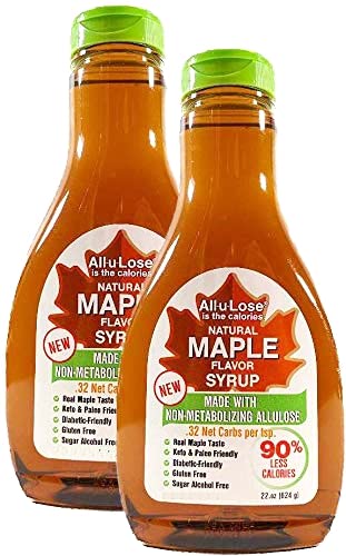Amazon.com : Allulose - Natural Maple Flavored Allulose Syrup, 22oz ...