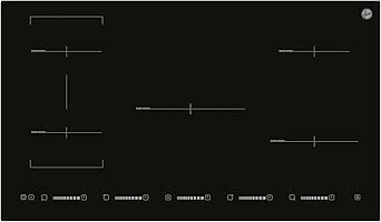 Hoover 90CM Built-In Induction Hob with 5 Cooking Zones and Slider ...