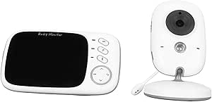 Amazon.com: Video Baby Monitor, 2 Way Talking 3.2in LCD ABS Baby ...