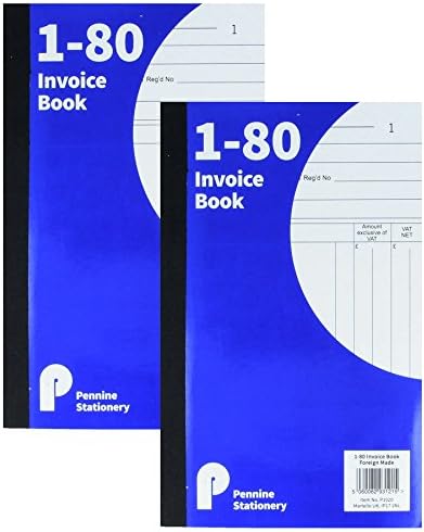 1-80 Pages Numbered Invoice Duplicate Book, Full A5 Size Invoice ...