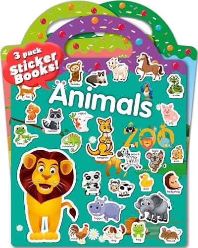 Amazon.com: Reusable Sticker Book for Kids 3-5, Preschool Learning ...