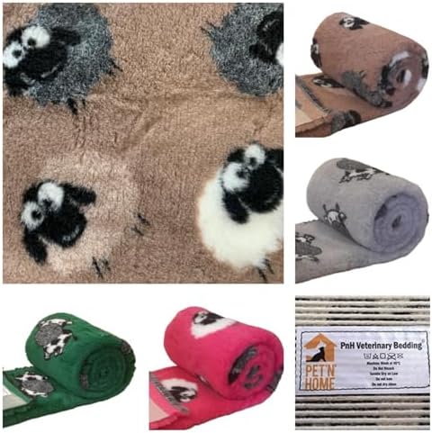 PnH Veterinary Bedding ® NON SLIP - Ribbed Rubber Backing Vet Bed ...