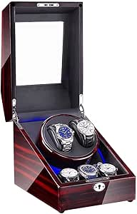 Amazon.com: 3+2 Watch Winders Box Wooden Luxury Storage Case Watch ...