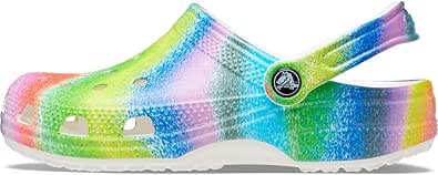 Amazon.com | Crocs Classic Solar Rainbow Clogs | Mules & Clogs