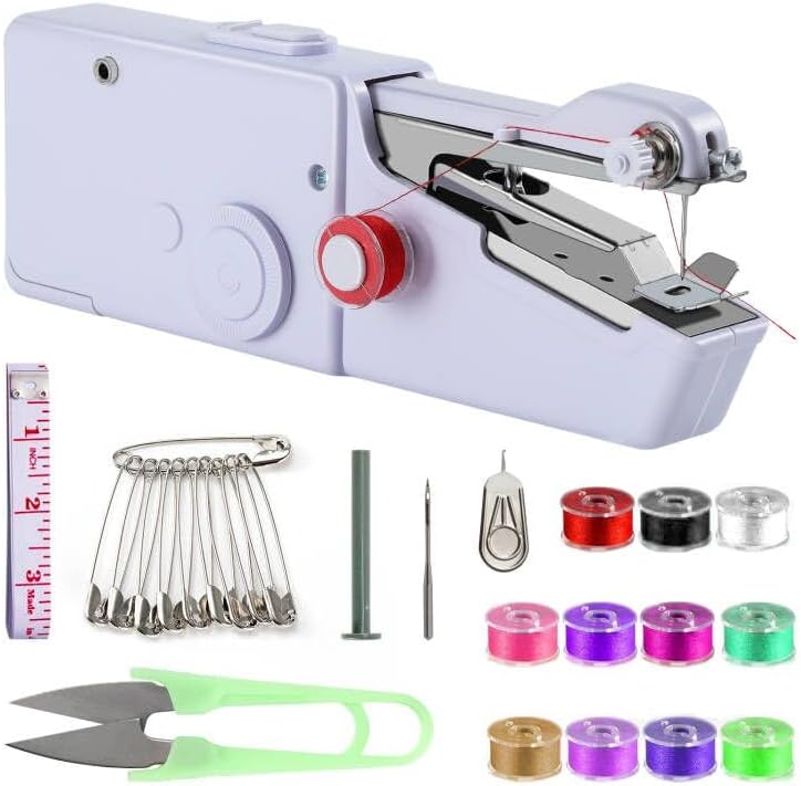 Amazon.com: Handheld Sewing Machine,Mini Sewing Machine Handheld ...