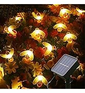 FANSIR String Lights, 23ft 50 Fairy Lights Outdoor Solar Powered Led ...