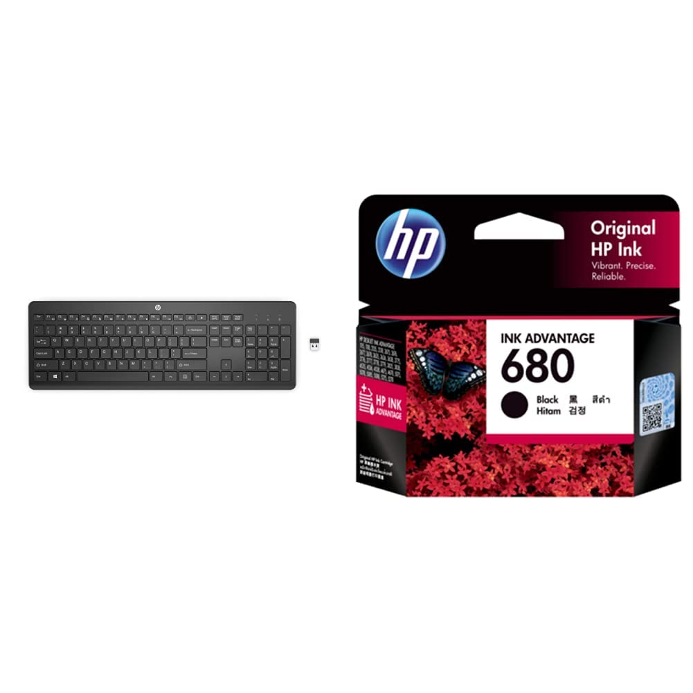 Amazon.in: Buy HP 230 Wireless Black Keyboard with 2.4GHz connectivity ...